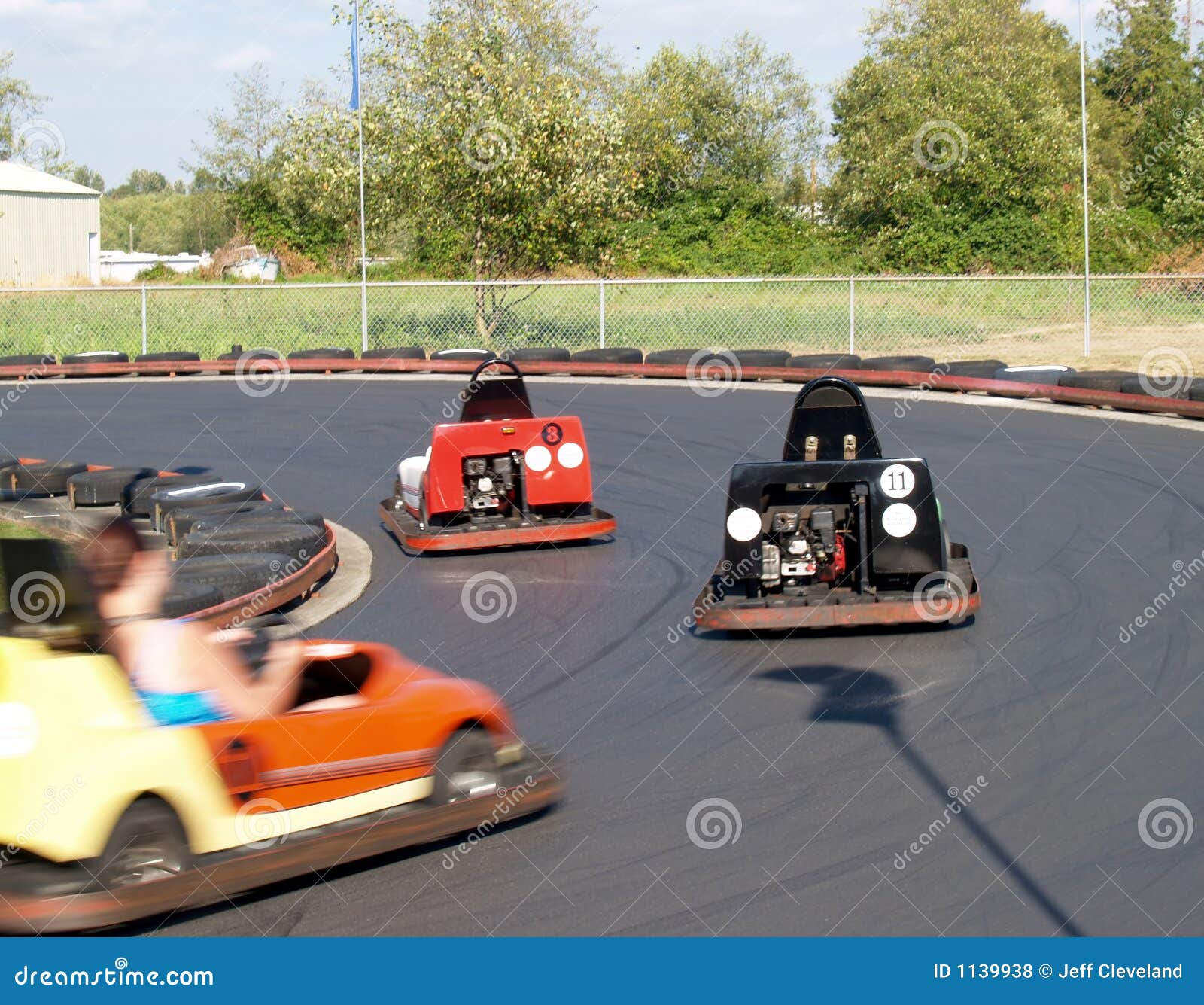 Go Carts stock photo. Image of race, turn, carts, curve - 1139938
