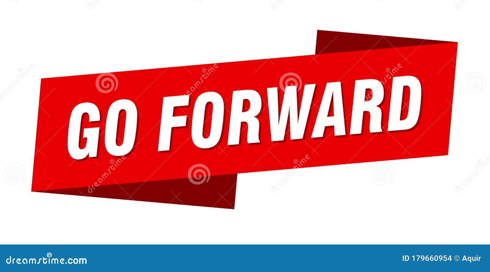 Go Forward Banner Template. Go Forward Ribbon Label Stock Vector ...