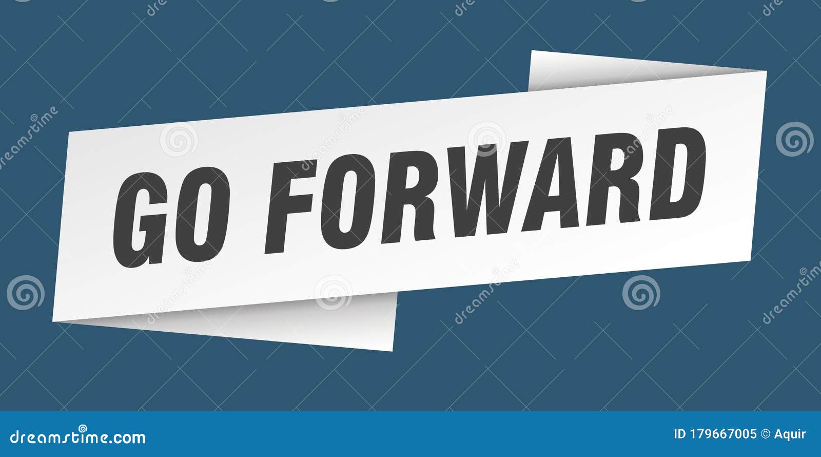 Go Forward Banner Template. Go Forward Ribbon Label Stock Vector ...