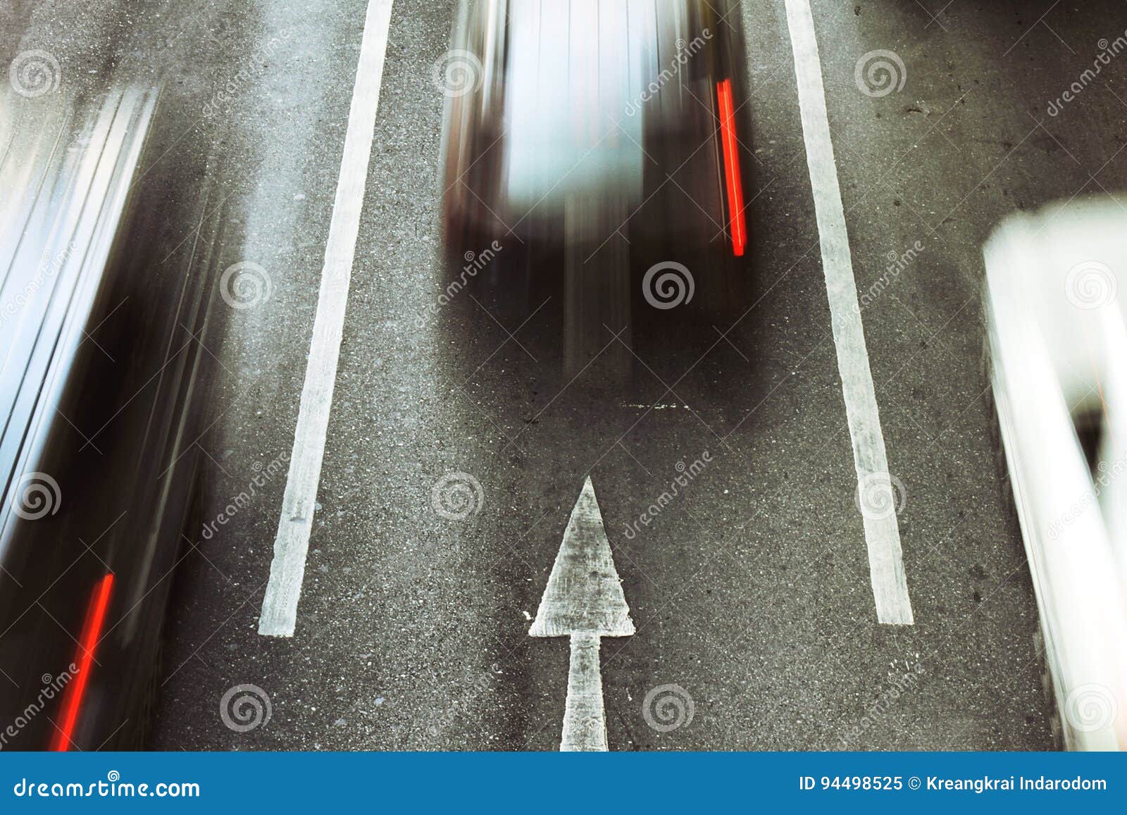Go Forward, Speed Car Movement on City Road. Stock Image - Image of ...