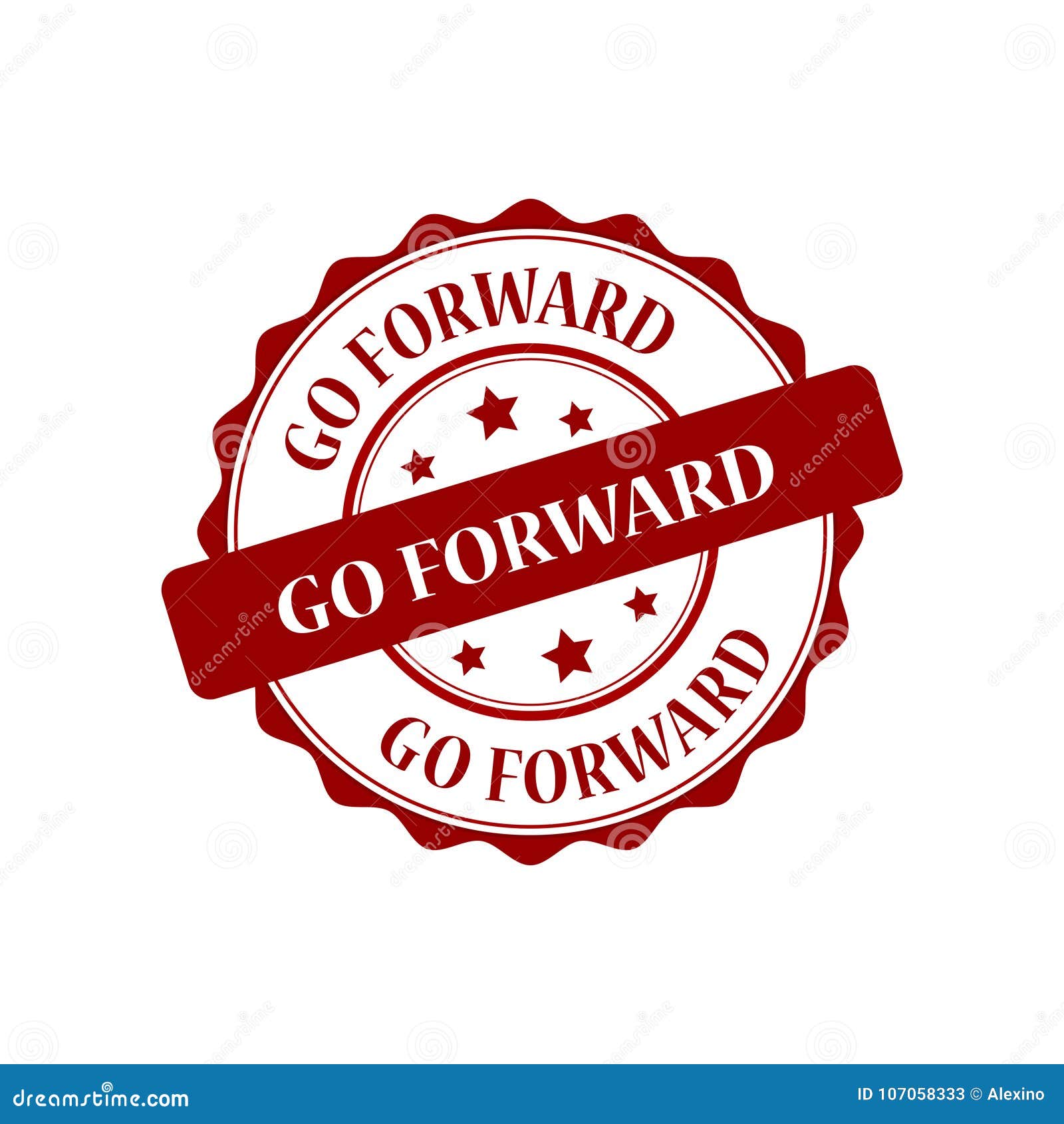 Go Forward Stamp Illustration Stock Vector - Illustration of seal ...