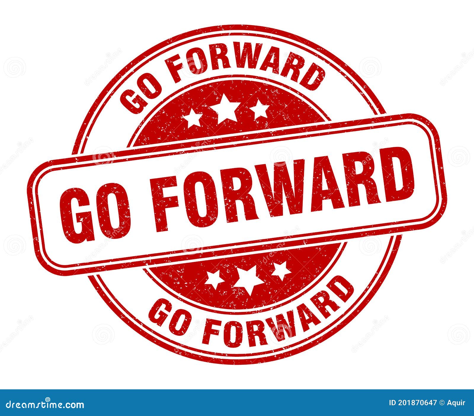 Go Forward Stamp. Go Forward Round Grunge Sign Stock Vector ...
