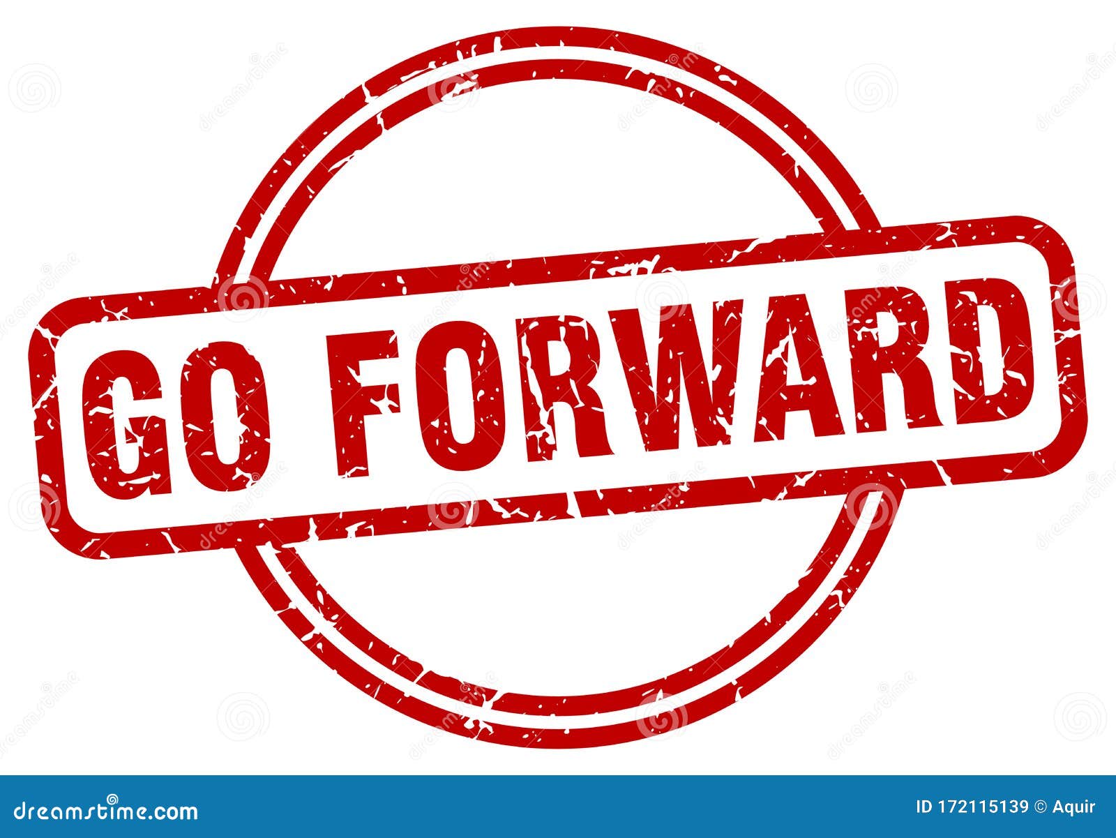 Go Forward Stamp. Go Forward Round Grunge Sign Stock Vector ...