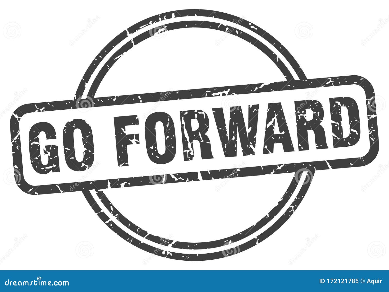 Go Forward Stamp. Go Forward Round Grunge Sign Stock Vector ...