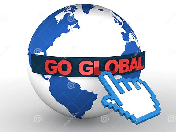 Go global stock illustration. Illustration of activity - 28214298