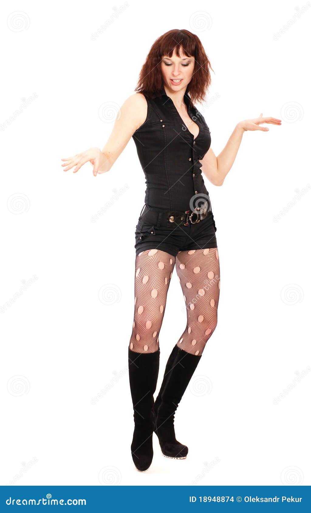 Go-go dancer girl stock photo. Image of vertical, white - 18948874