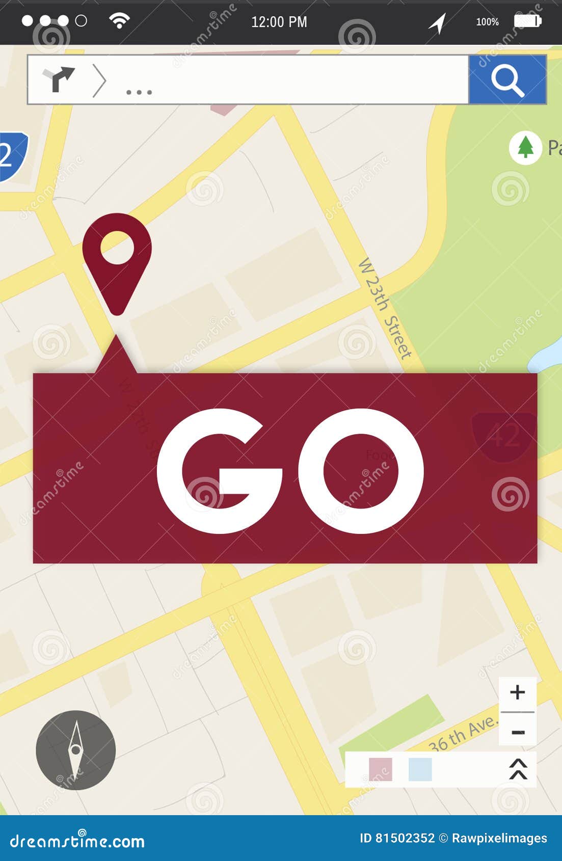 Go Going Navigation Direction Concept Stock Illustration - Illustration ...