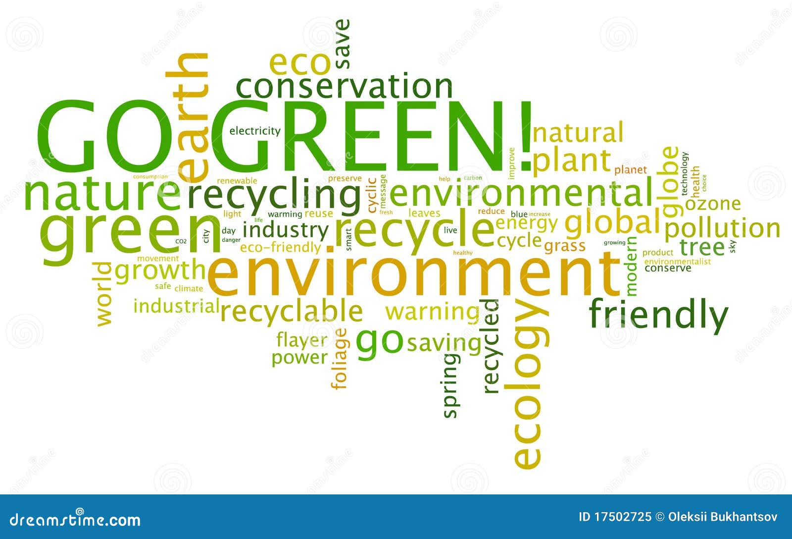 Go Green! stock vector. Illustration of nature, environmental - 17502725
