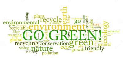 Go Green! stock vector. Illustration of nature, ecology - 17502727