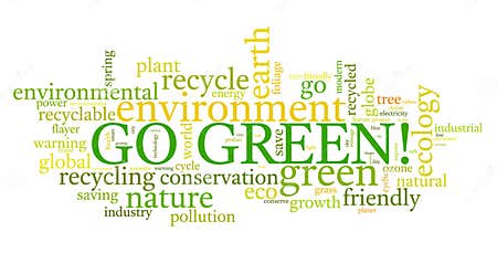 Go Green! stock vector. Illustration of nature, ecology - 17502727