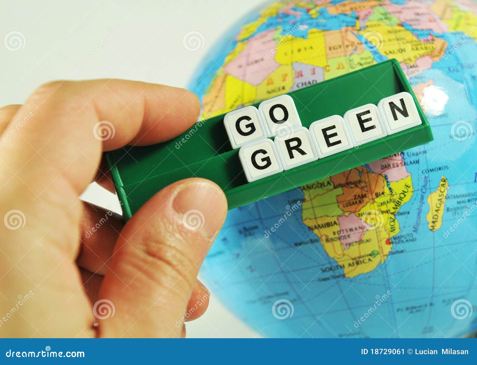 Go green! stock image. Image of education, green, ecologic - 18729061