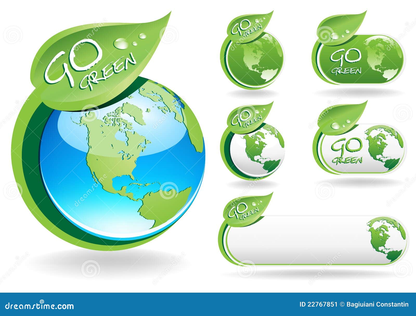 Go Green stock vector. Illustration of text, plant, green - 22767851