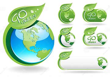 Go Green stock vector. Illustration of text, plant, green - 22767851