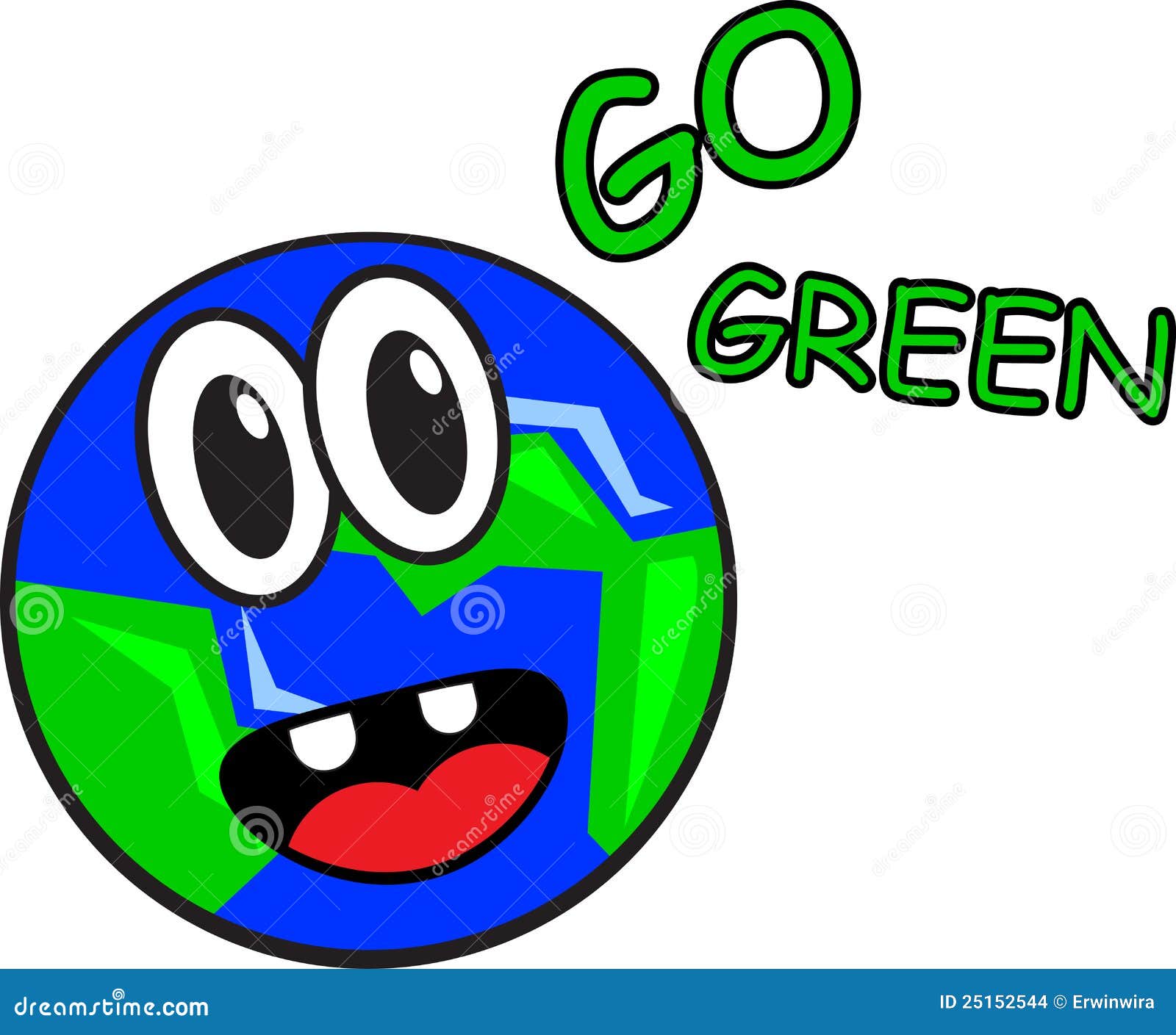Go Green stock illustration. Illustration of ocean, nature - 25152544