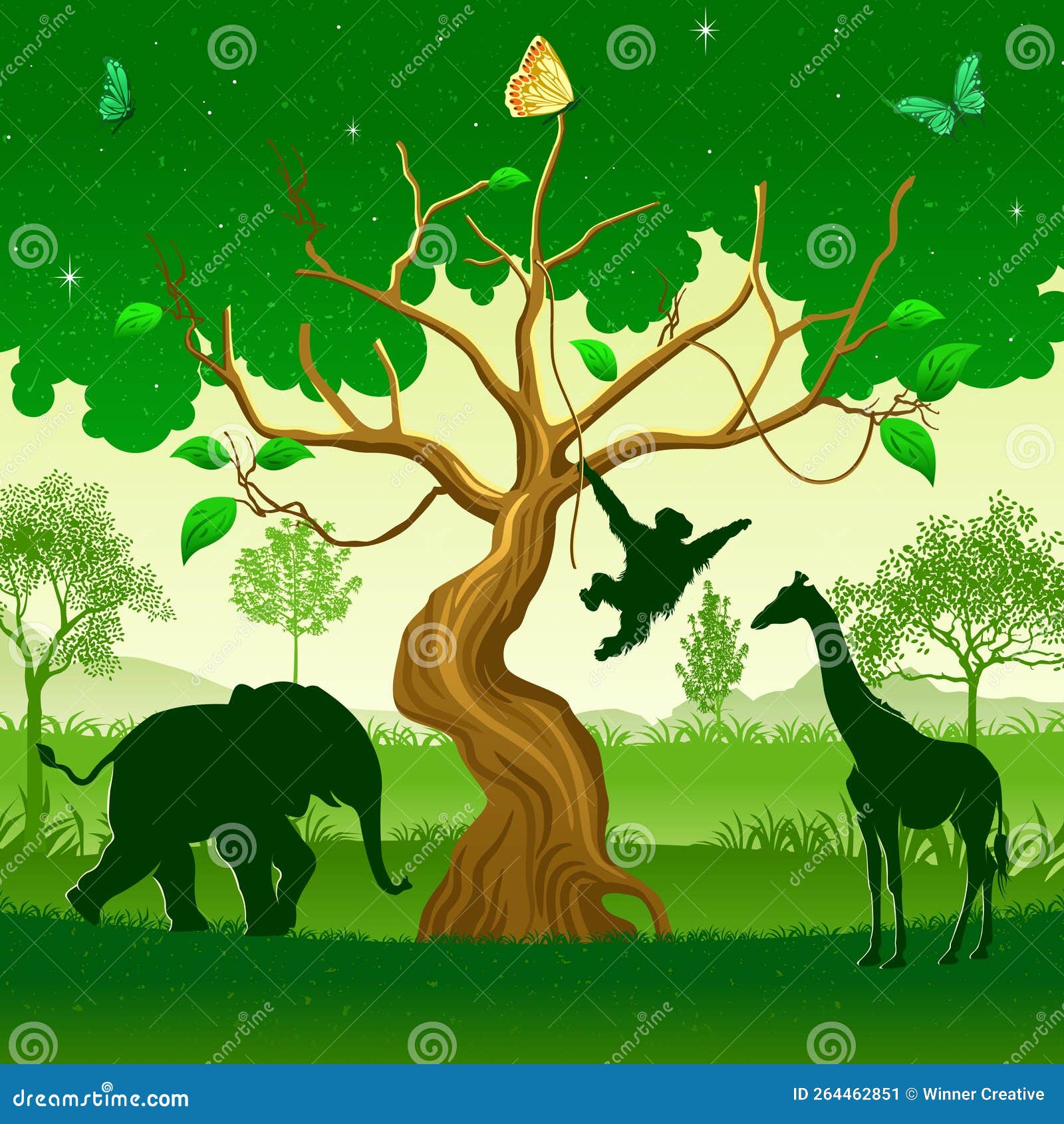 World Animal Day Logo. Go Green Save Animal Ecology Illustration Stock ...