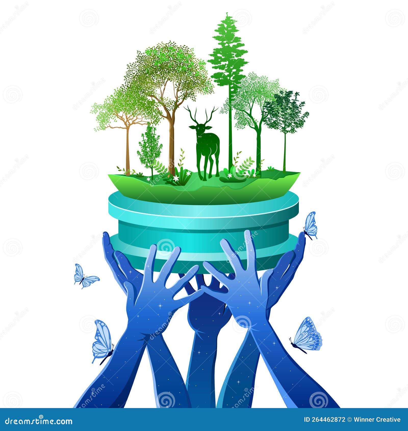 World Animal Day Logo. Go Green Save Animal Ecology Illustration Stock ...