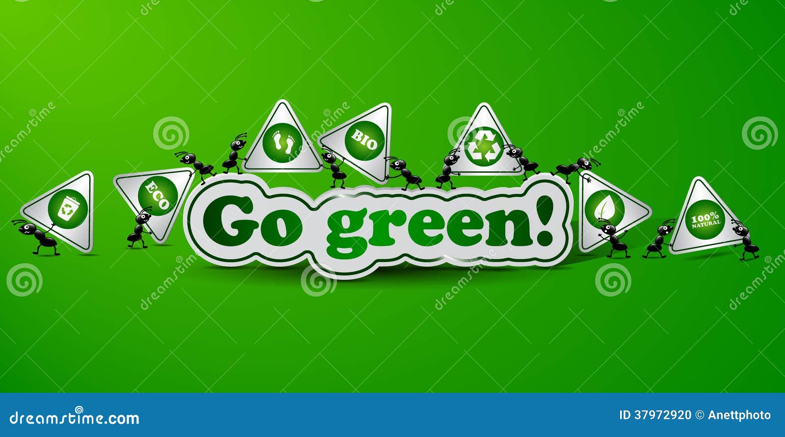 Go Green card stock vector. Illustration of energy, concept - 37972920
