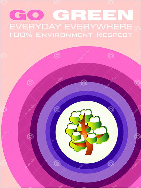 Go Green Card Template stock vector. Illustration of isolated - 7243089