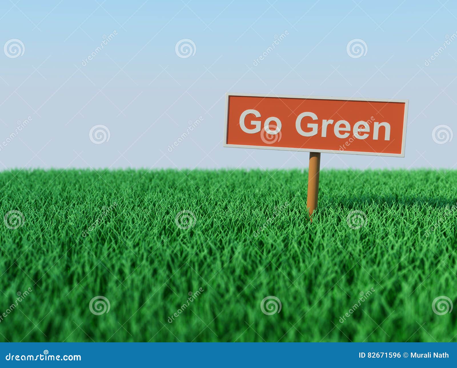 Go Green Concept stock illustration. Illustration of ecologically ...