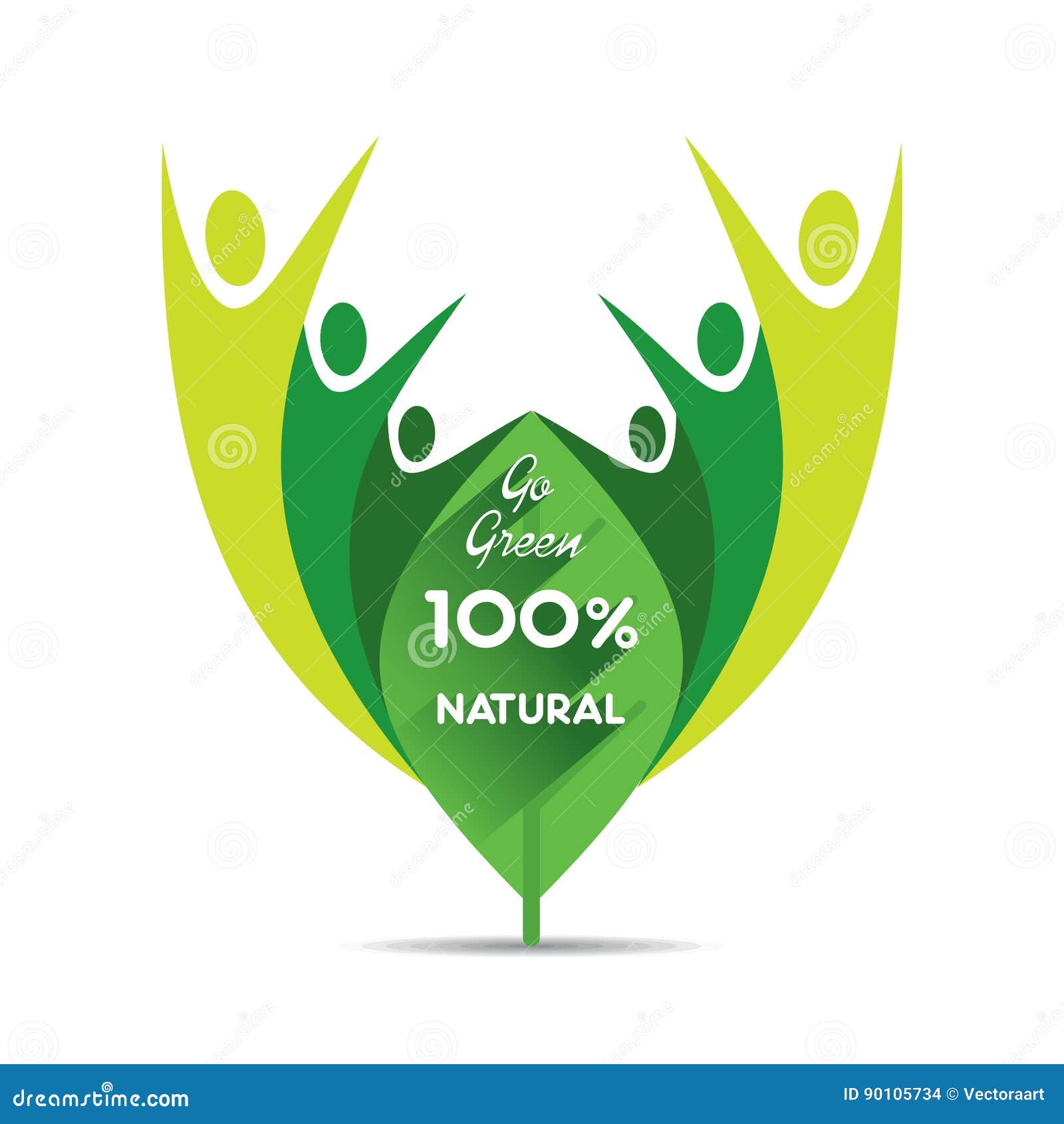 Go green concept design stock vector. Illustration of grass - 90105734