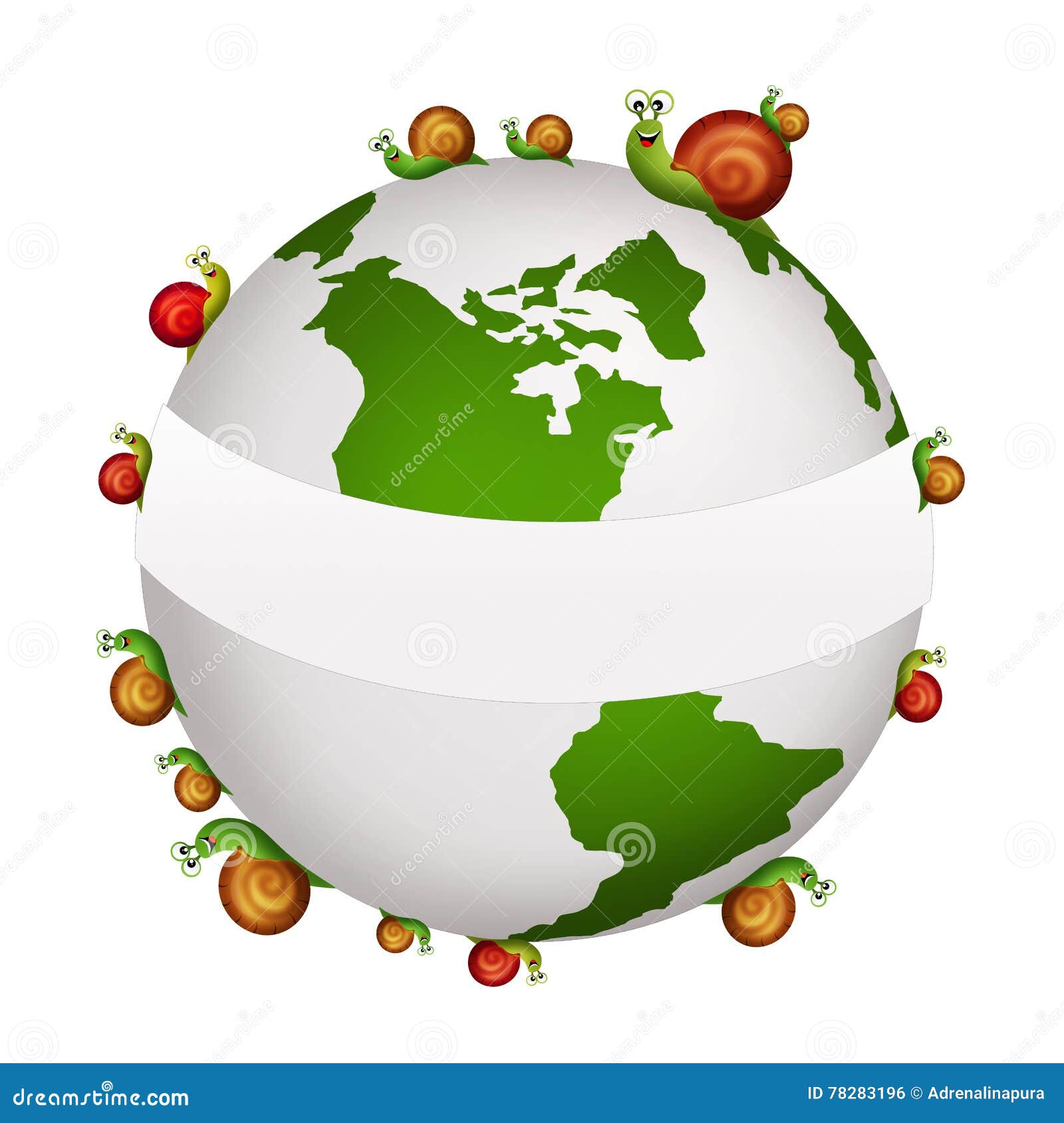 Go green stock illustration. Illustration of spring, snails - 78283196