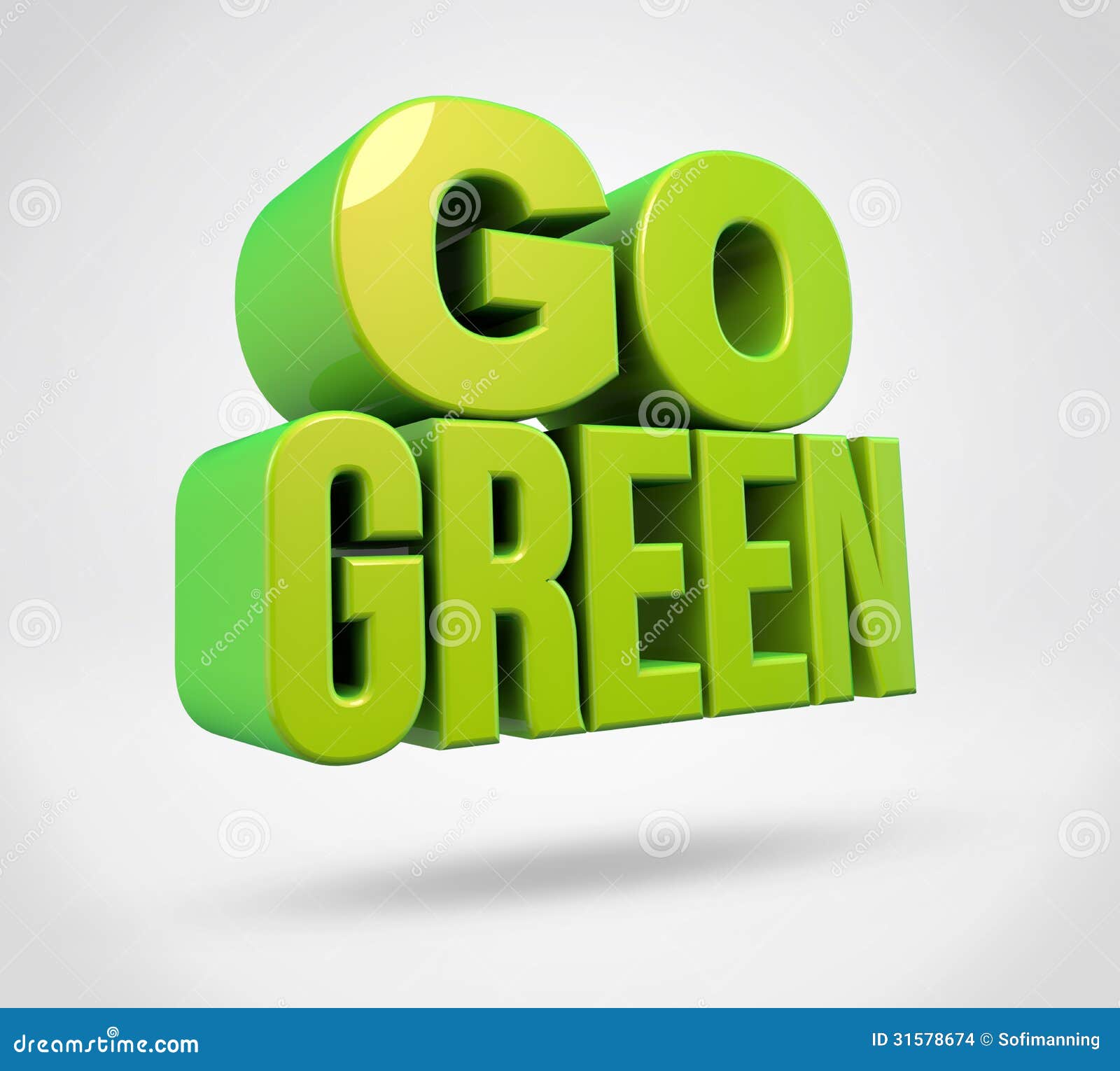 Go Green stock illustration. Illustration of recycling - 31578674