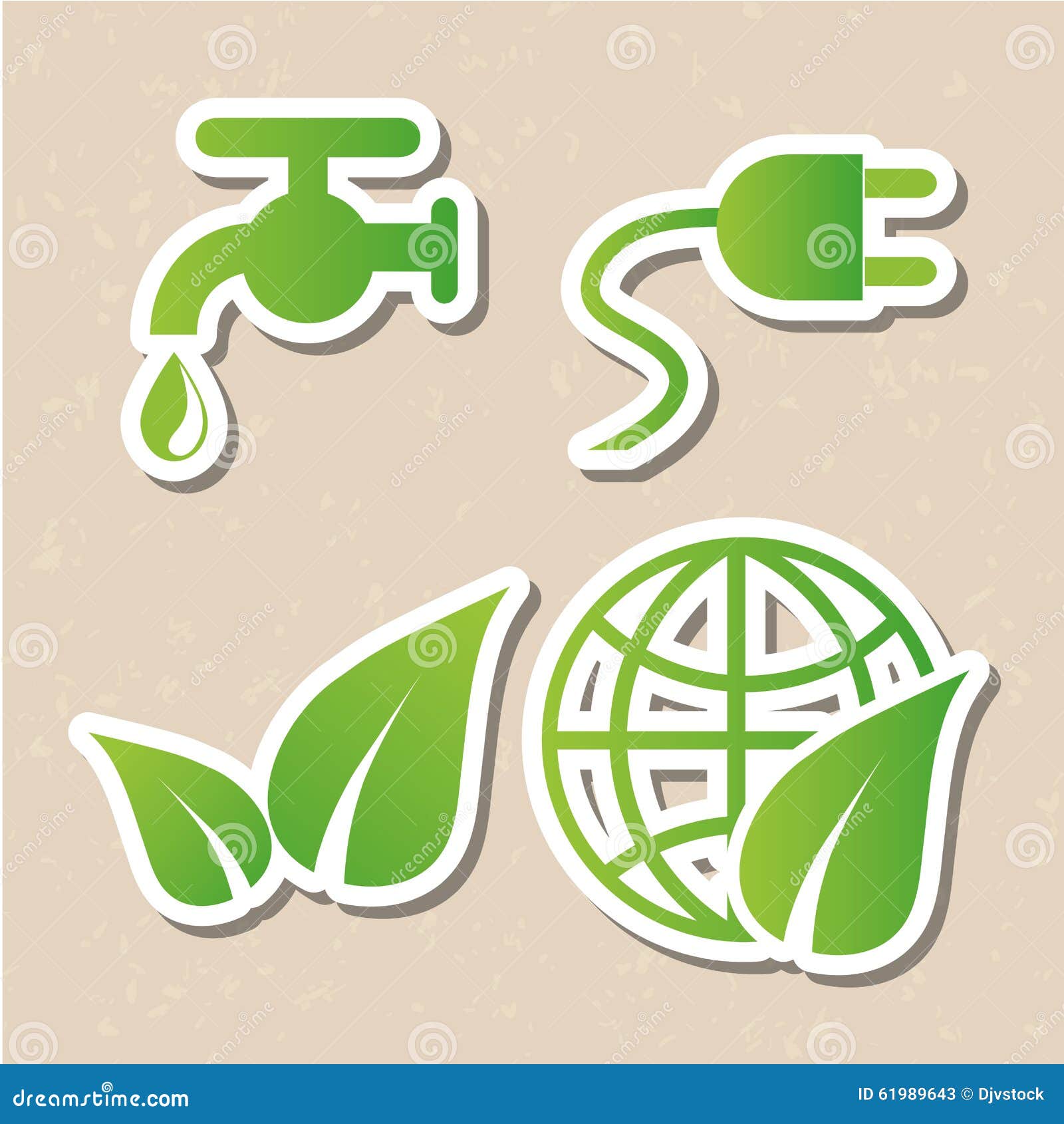 Go green design stock vector. Illustration of ecological - 61989643