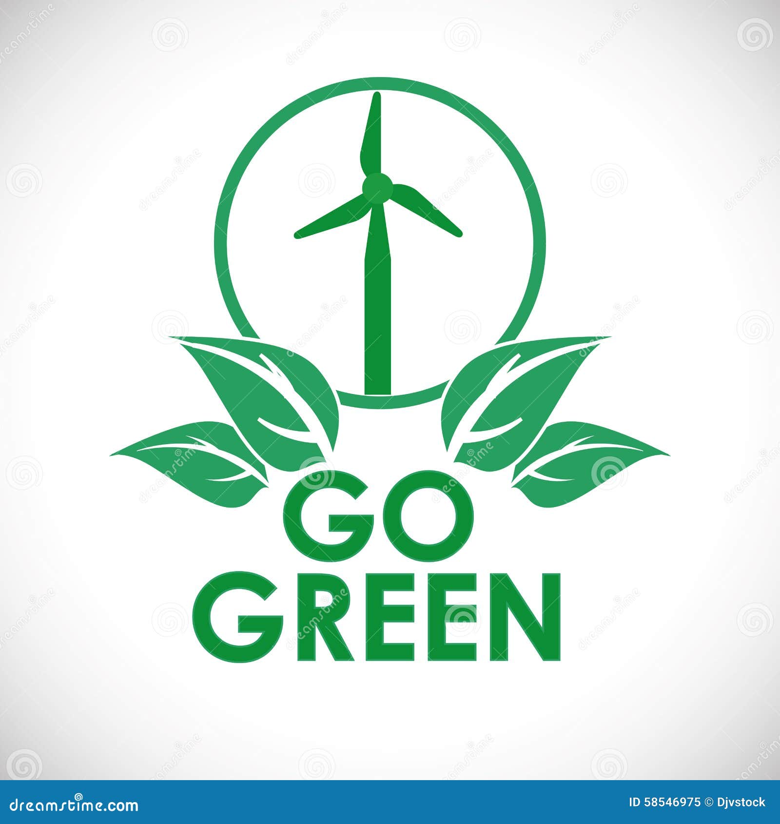Go green design stock vector. Illustration of environment - 58546975