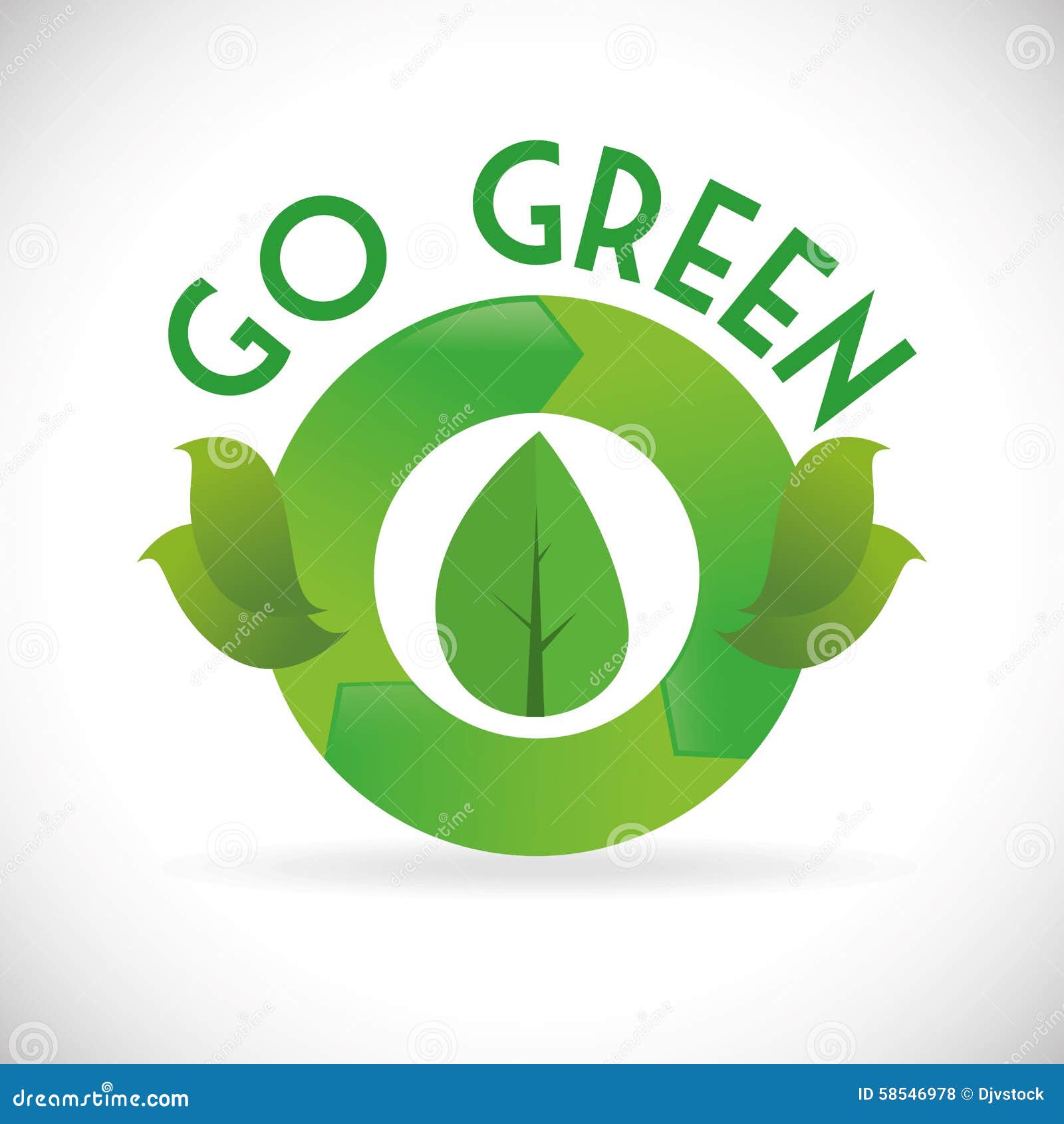 Go green design stock vector. Illustration of solution - 58546978