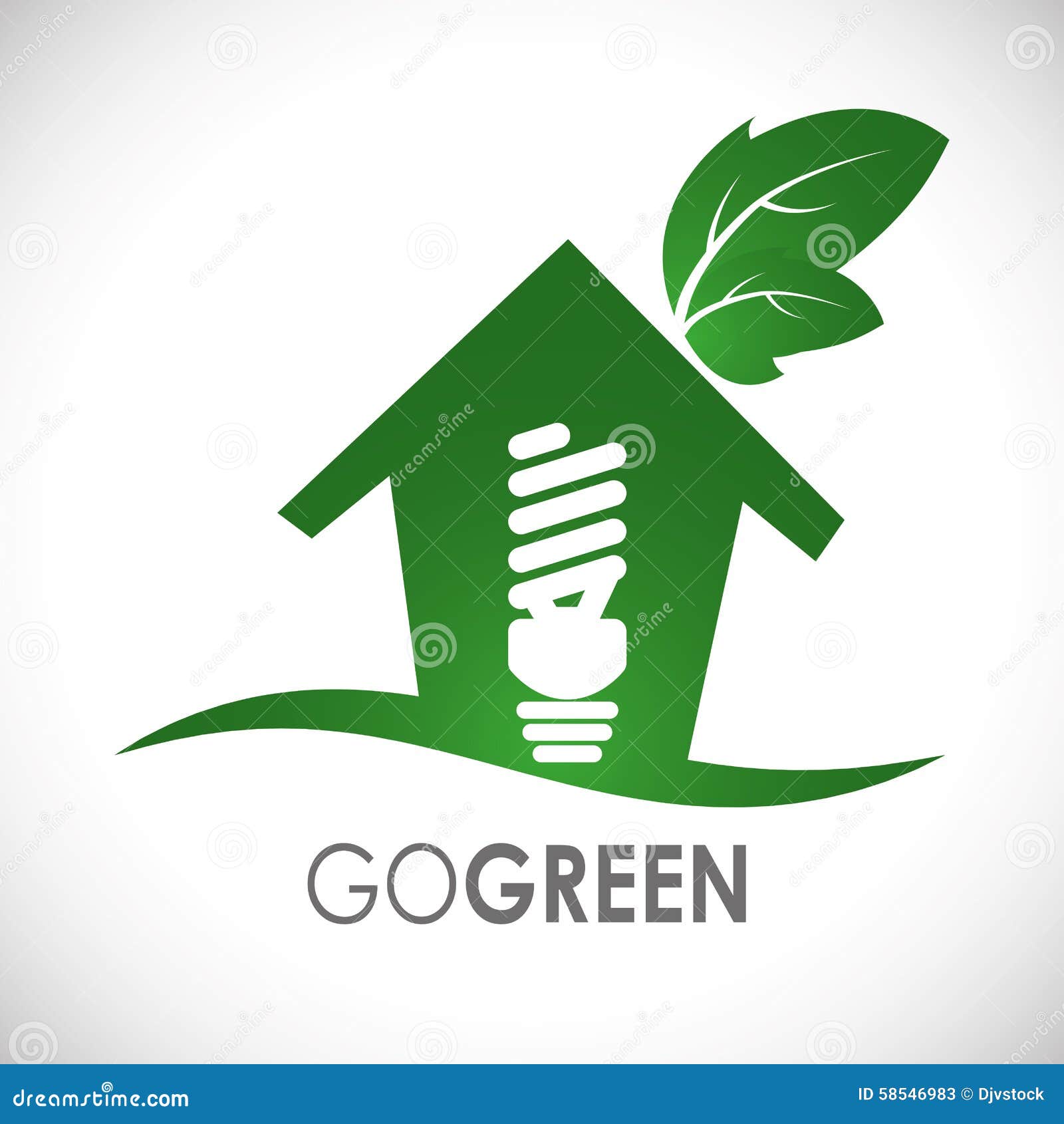 Go green design stock vector. Illustration of save, creative - 58546983