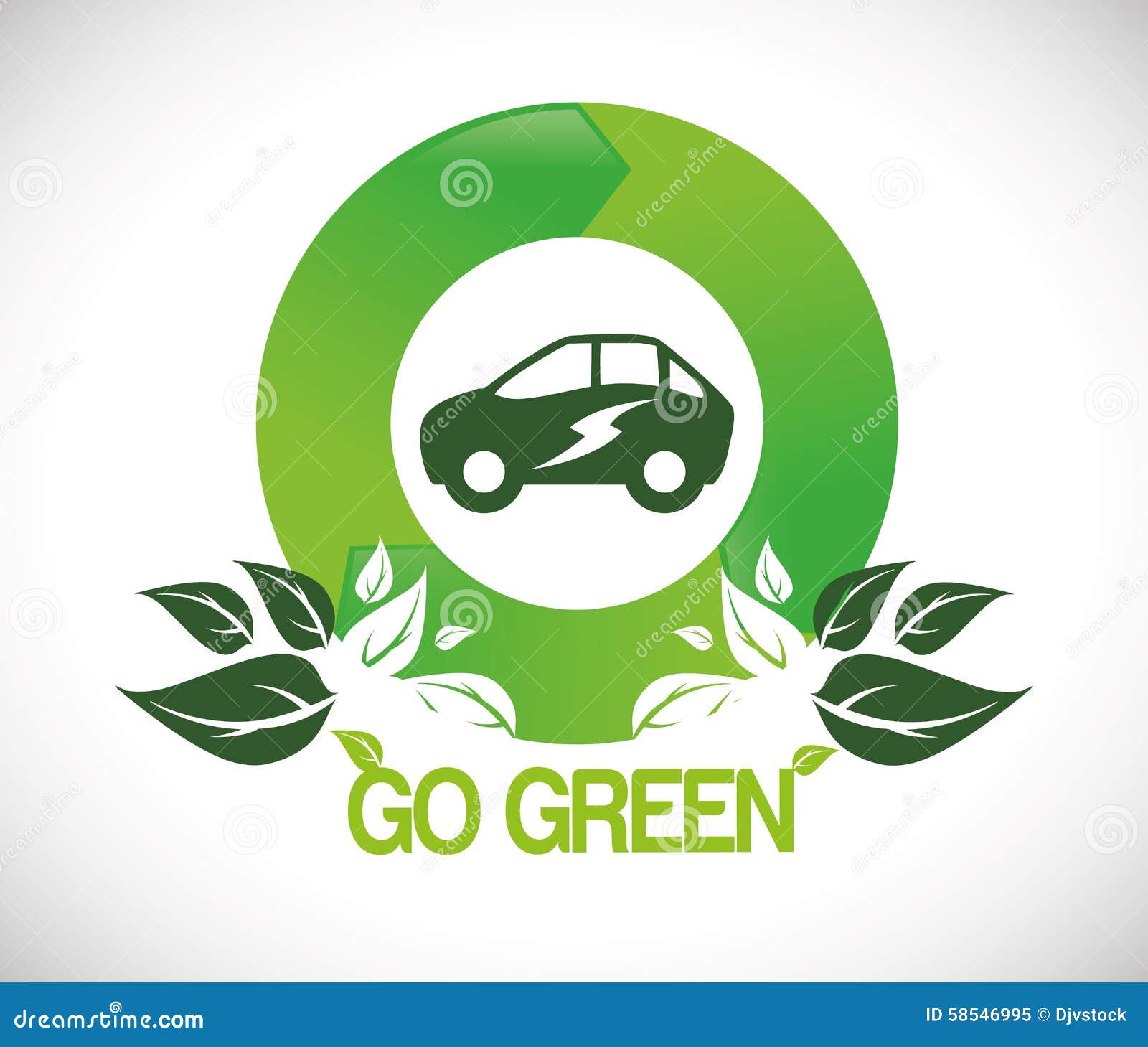 Go green design stock vector. Illustration of green, creative - 58546995