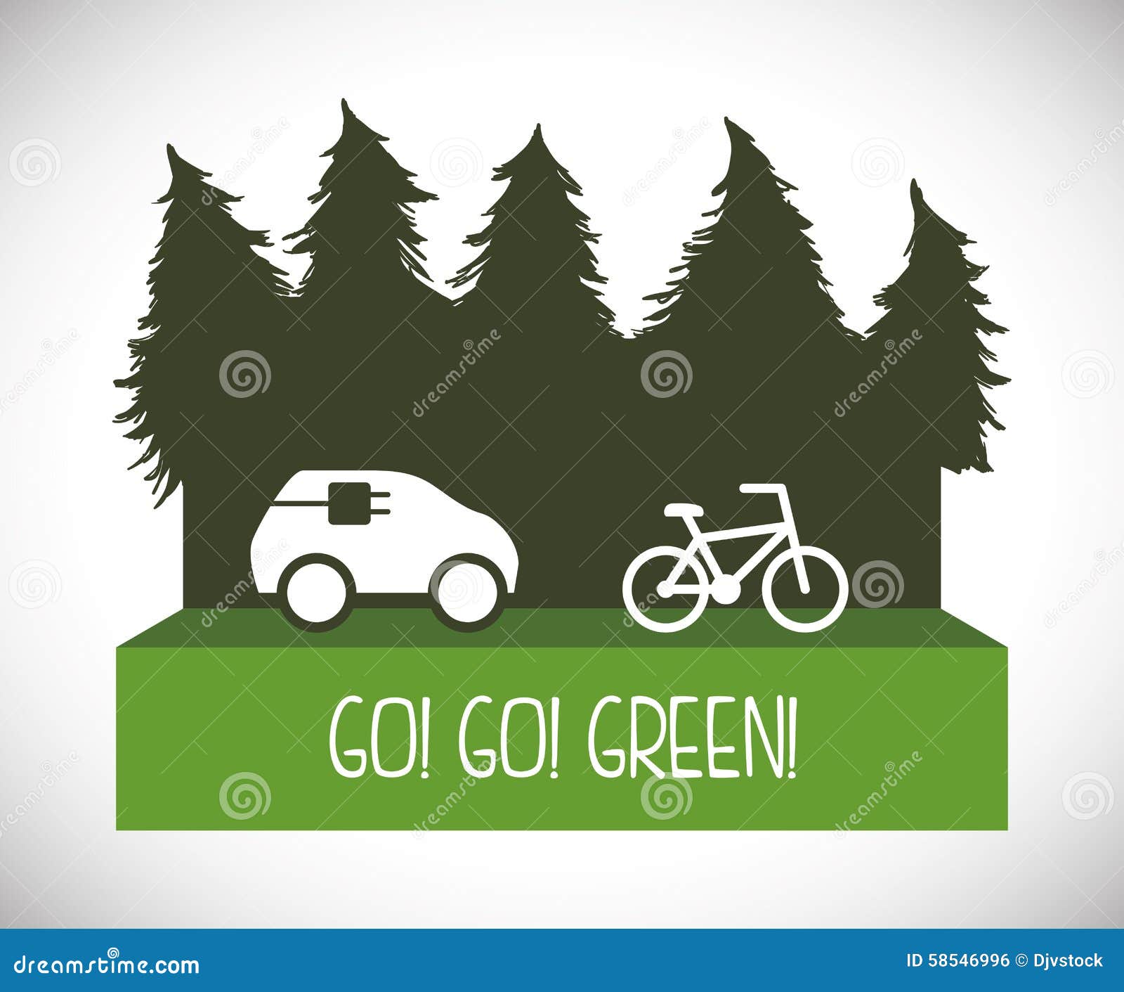 Go green design stock vector. Illustration of innovation - 58546996
