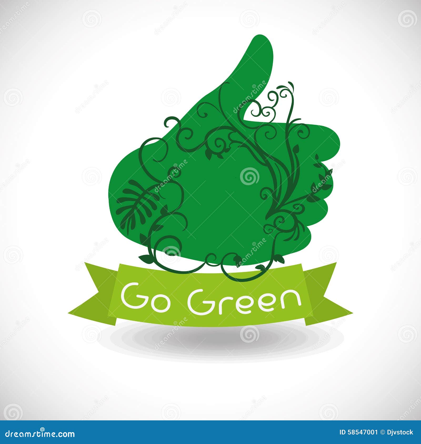 Go green design stock vector. Illustration of ecological - 58547001