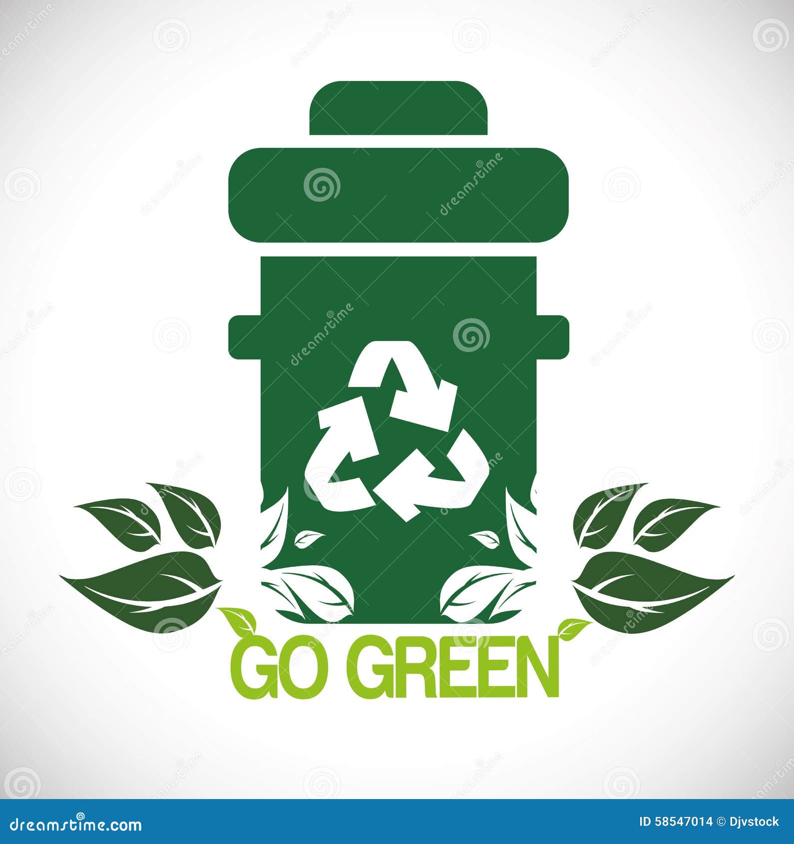 Go green design stock vector. Illustration of conservation - 58547014