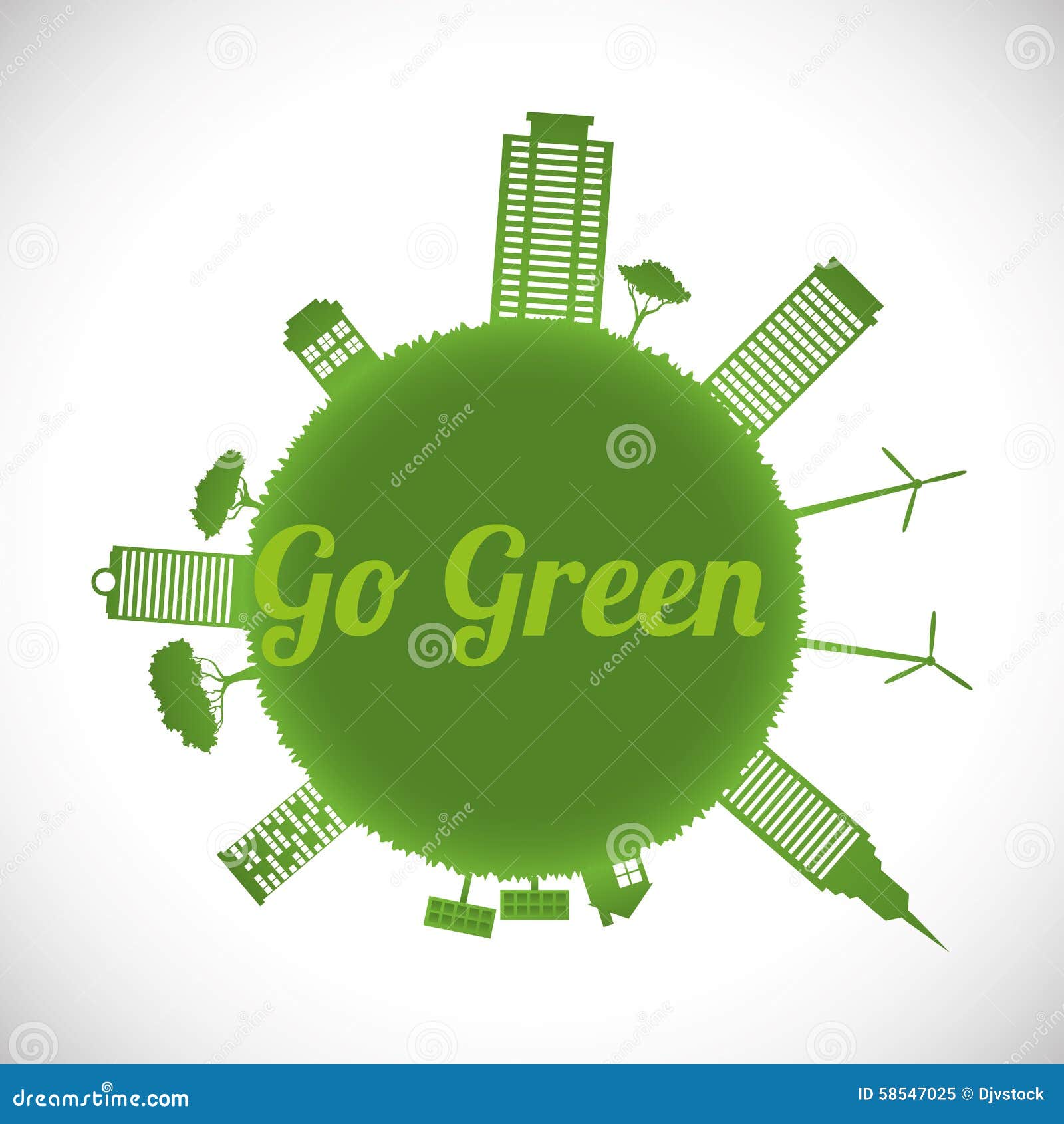 Go green design stock vector. Illustration of graphic - 58547025