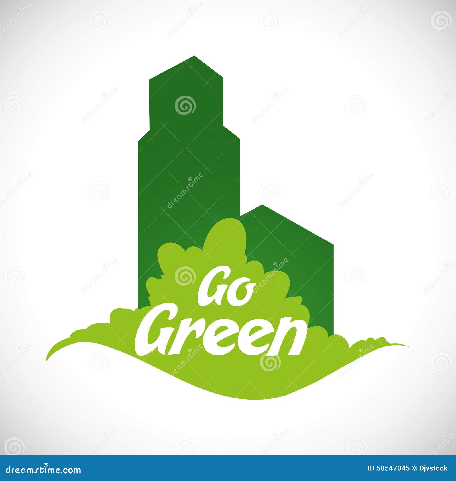 Go green design stock vector. Illustration of saving - 58547045