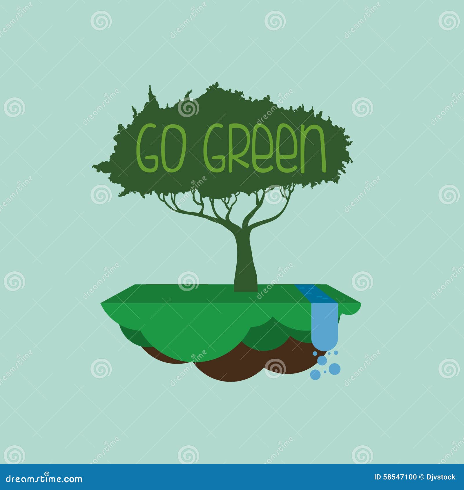 Go green design stock vector. Illustration of alternative - 58547100