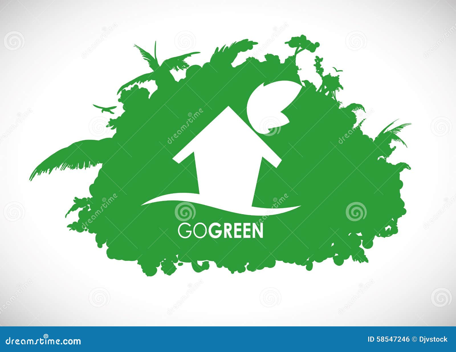 Go green design stock vector. Illustration of green, nature - 58547246