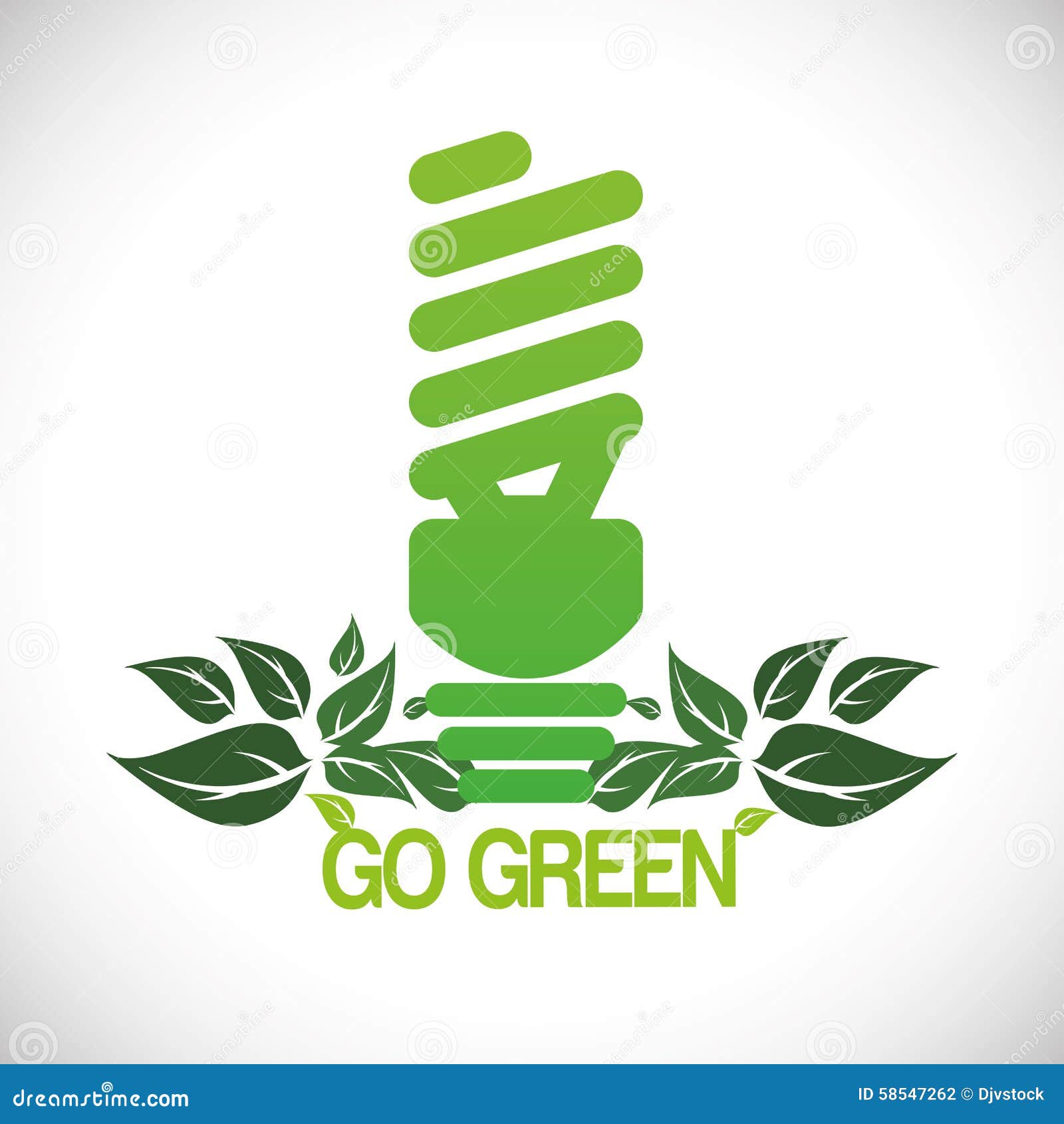 Go green design stock vector. Illustration of saving - 58547262