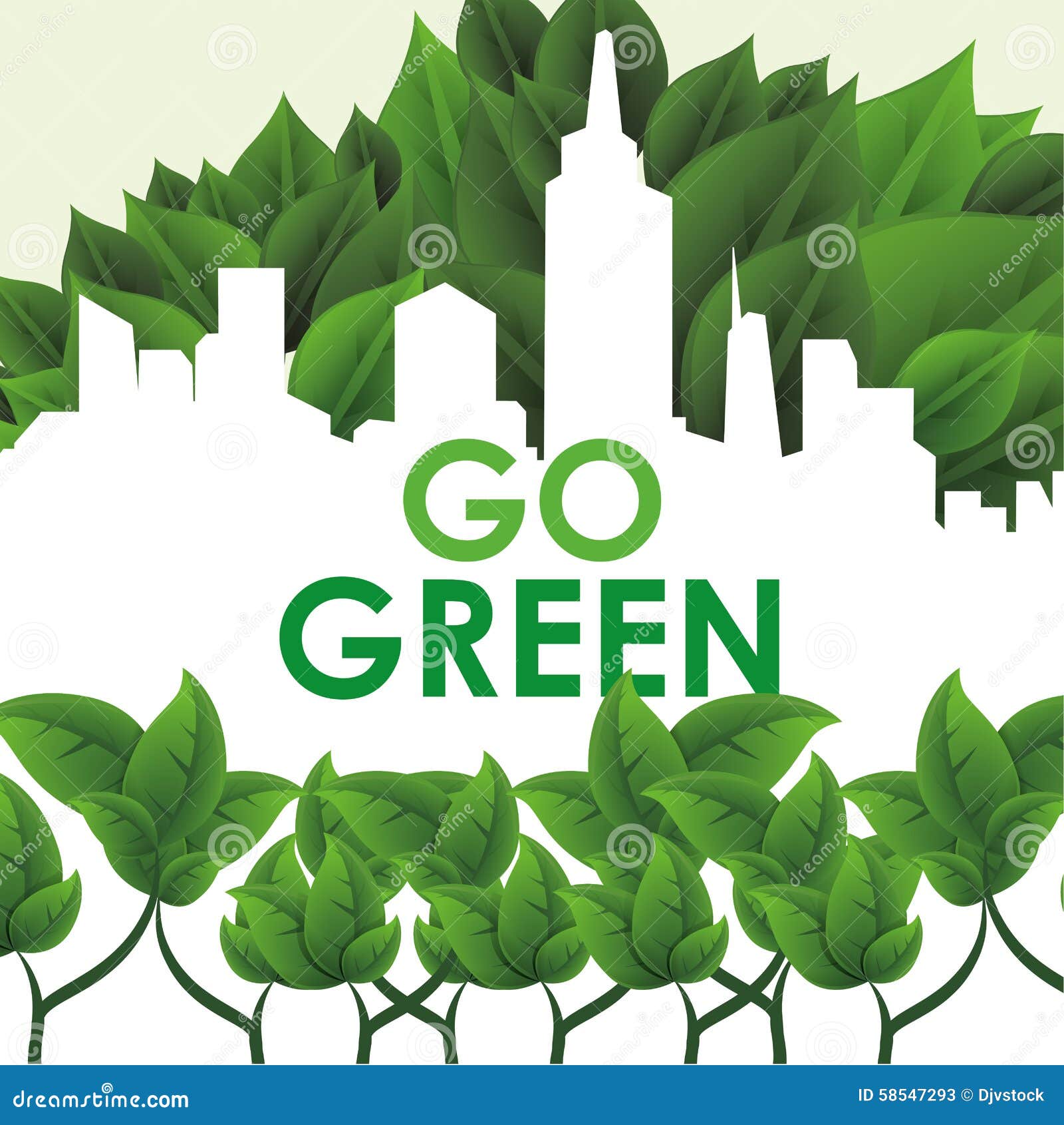 Go green design stock vector. Illustration of ecology - 58547293