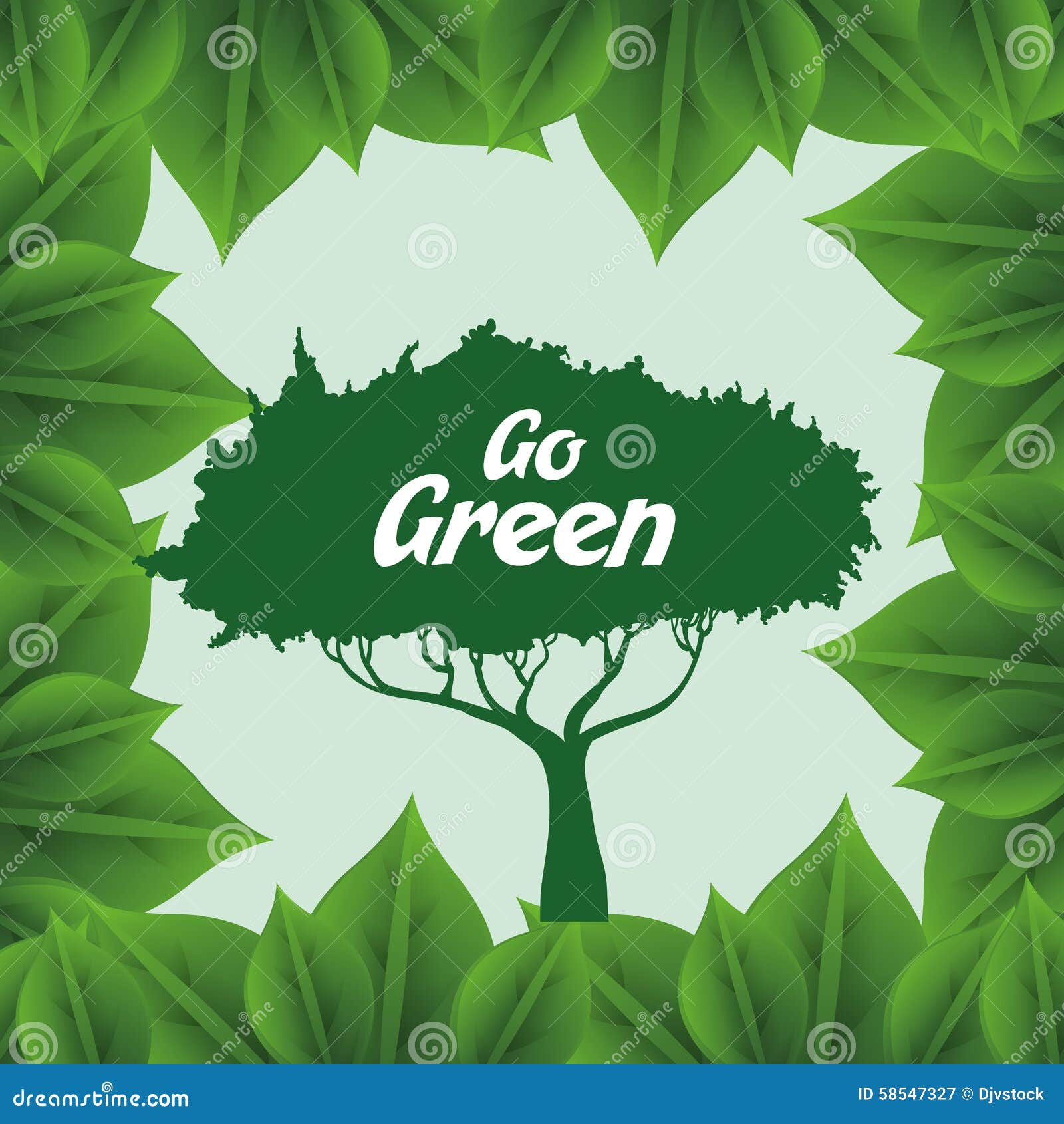 Go green design stock vector. Illustration of support - 58547327
