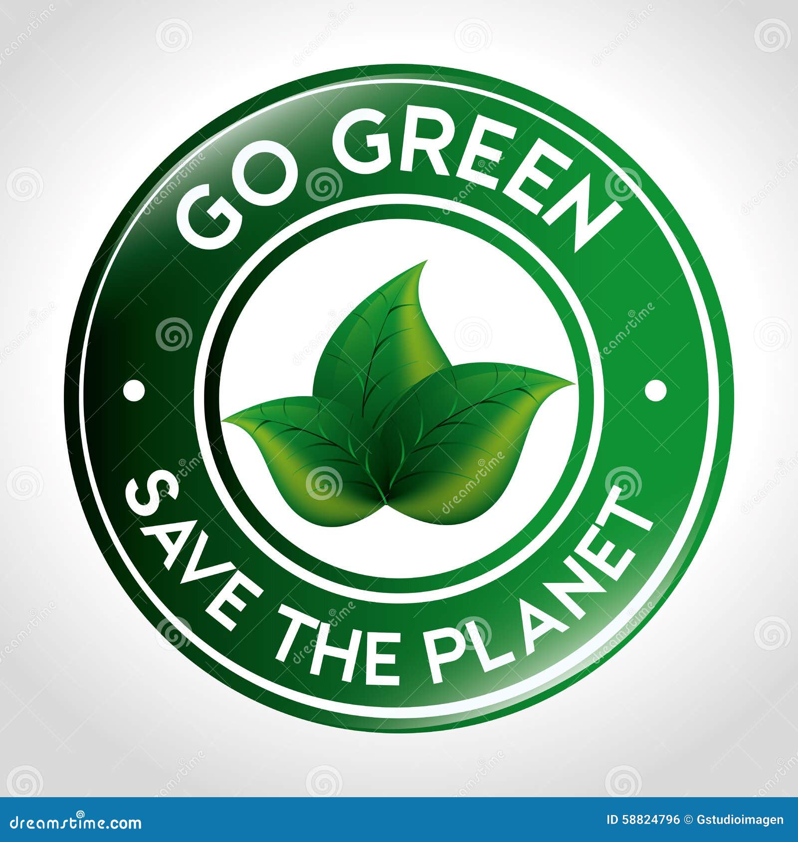 Go green design. stock vector. Illustration of concept - 58824796