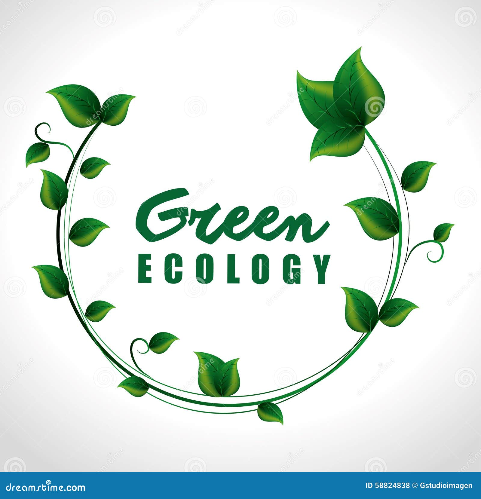 Go green design. stock vector. Illustration of conceptual - 58824838