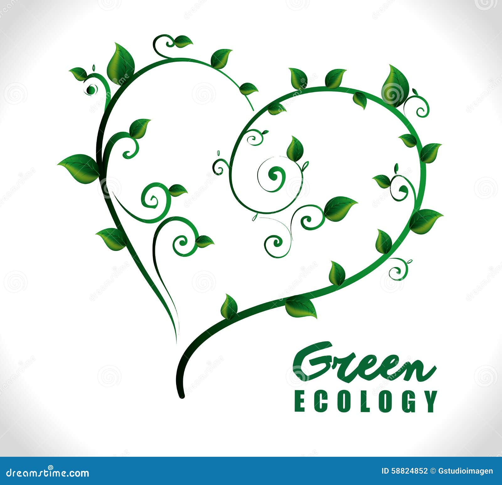 Go green design. stock vector. Illustration of element - 58824852