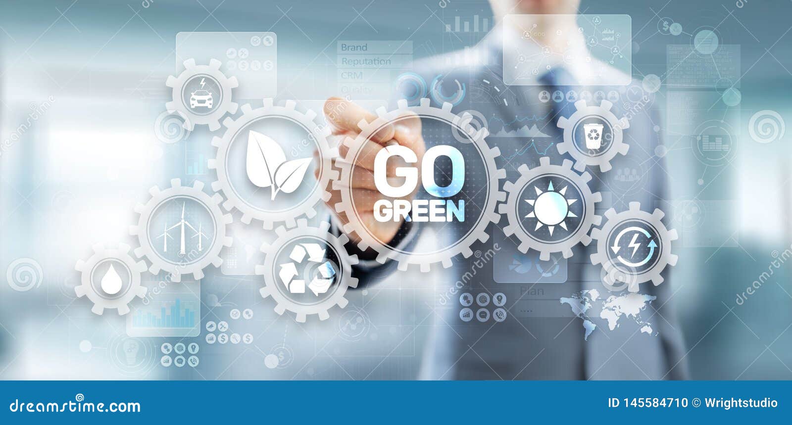 GO Green Eco Technology Ecology Earth Planet Saving Alternative Energy ...