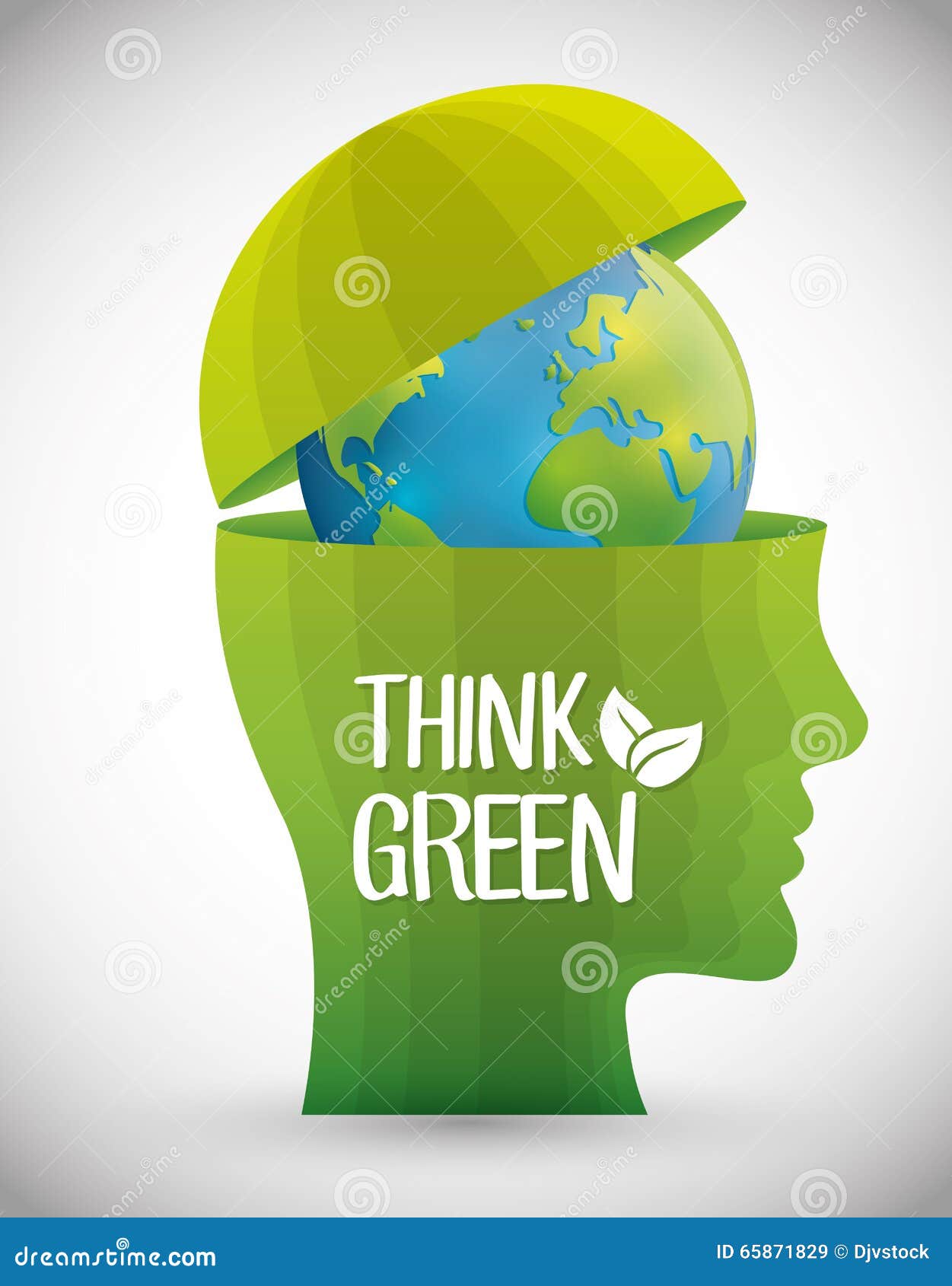 Go green and ecology theme stock vector. Illustration of industrial ...