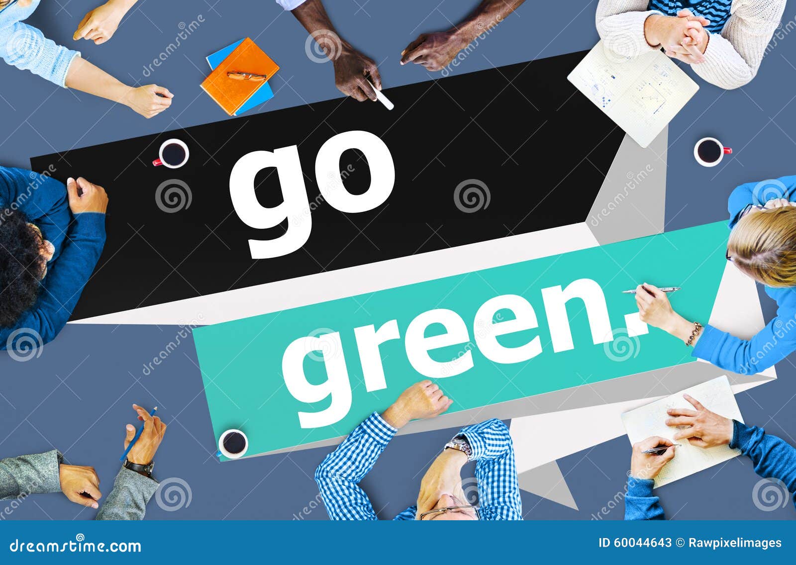 Go Green Environmental Conservation Business Concept Stock Image ...