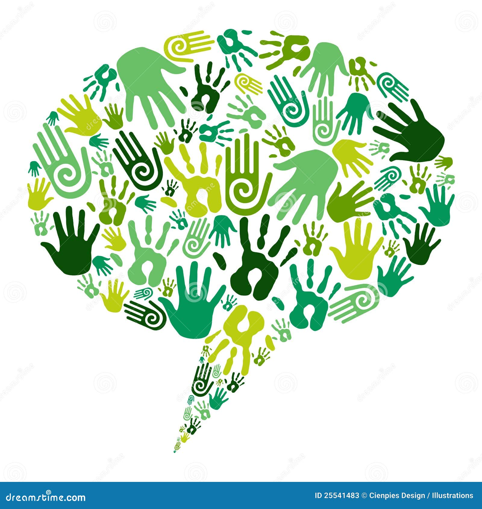 Go Green Hands Communication Stock Photos - Image: 25541483