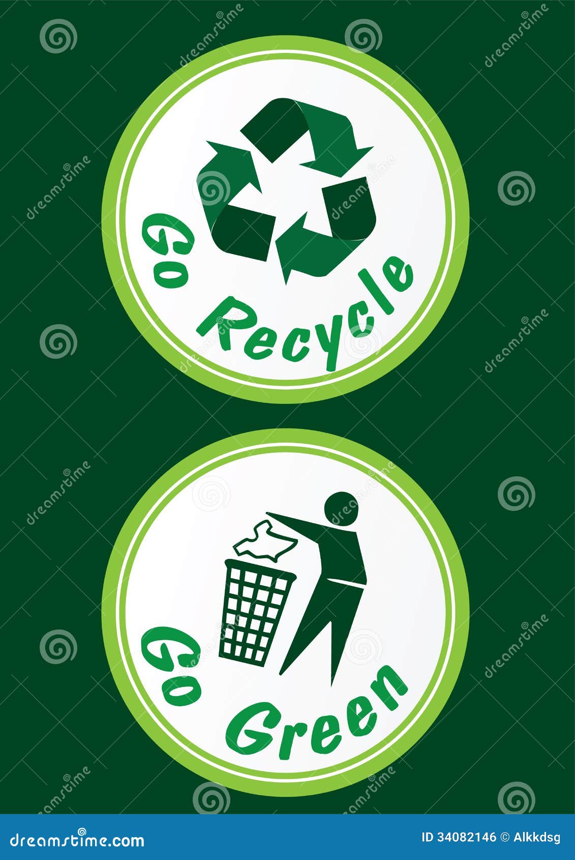 Go Green Icon stock vector. Illustration of print, design - 34082146