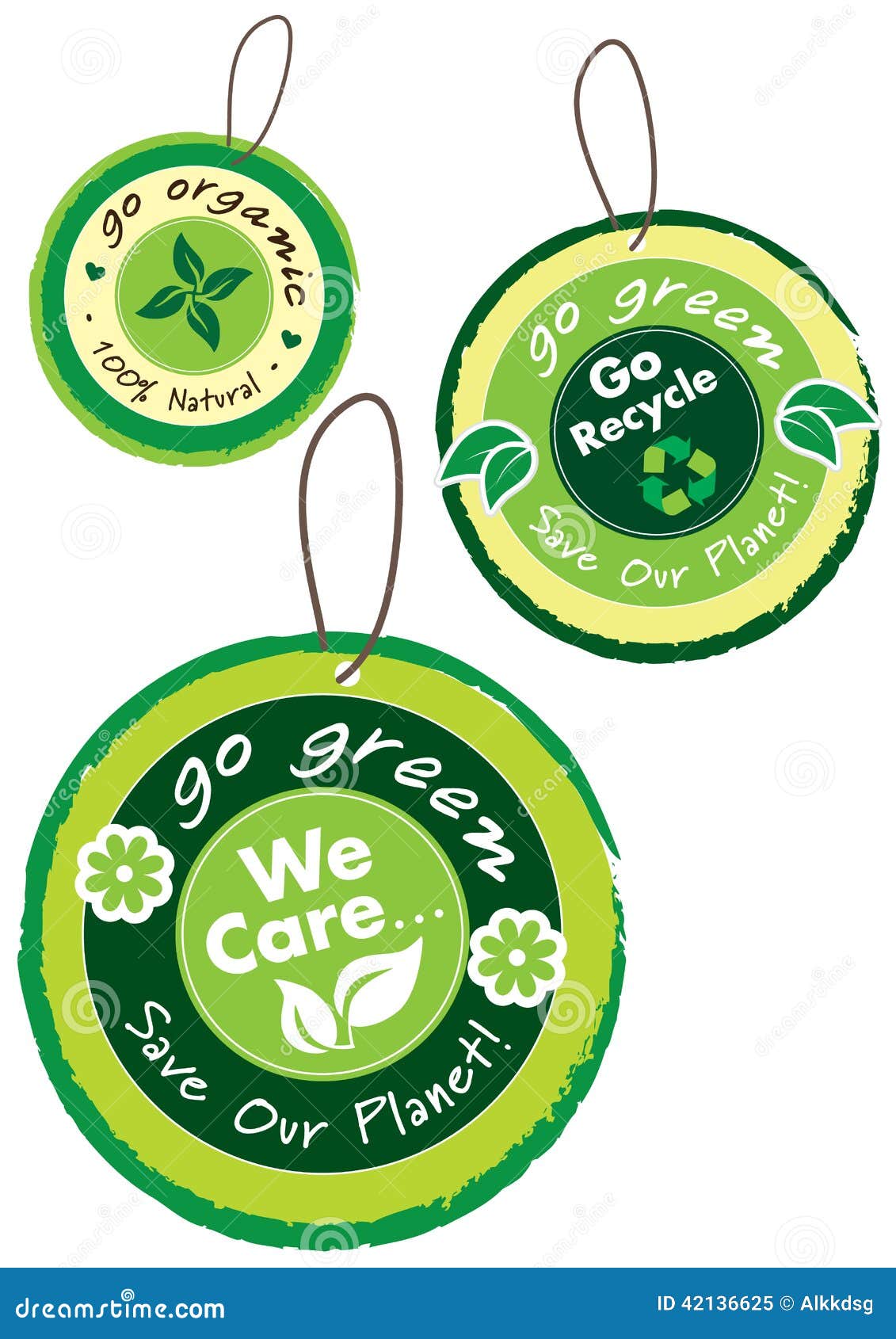 Go green icon set stock vector. Illustration of biology - 42136625